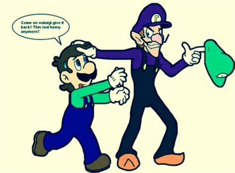 Waluigi And Luigi Super Mario And Luigi Super Mario Brothers Mario