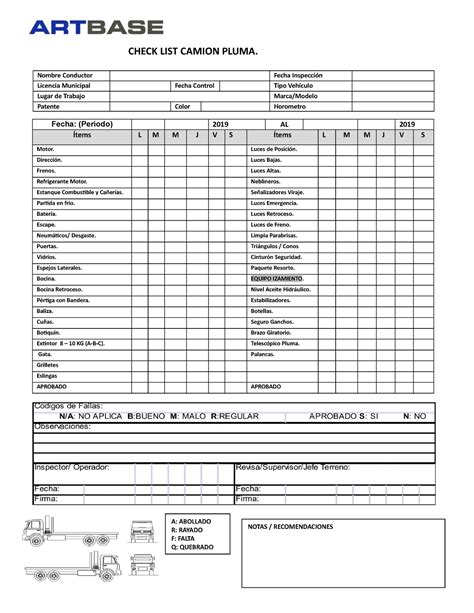 Check List Unidades De Transporte Image To U