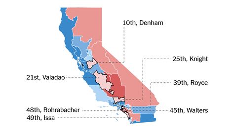 California Congressional Districts Map Mensnc