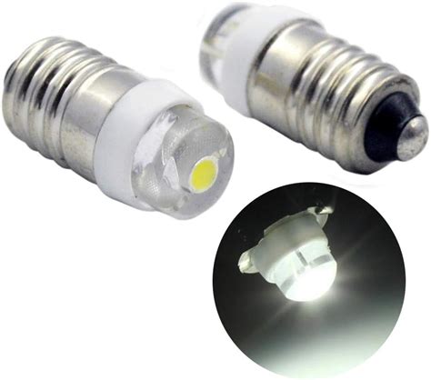 Ruiandsion 2pcs E10 LED Bulb DC 3V 0 5W 6000K White 200LM LED Bulb For