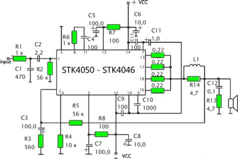 200 Watt Power Amplifier STK4050 STK4046 Electronic Circuit