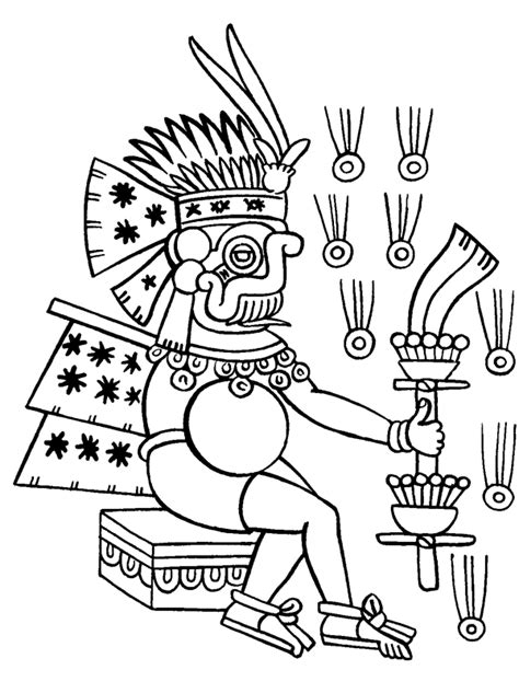 Dibujo De Dios Azteca Tlaloc Para Colorear Dibujos Para 49 OFF