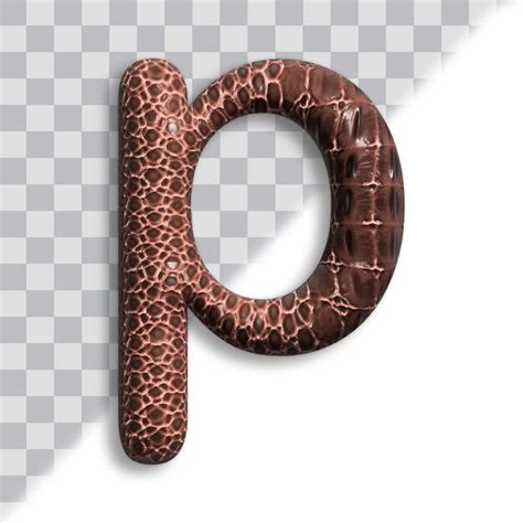 Piel De Cocodrilo D Letra Min Scula P Archivo Psd Premium