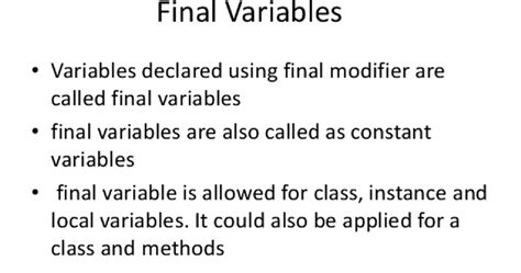 How To Use Final In Java Final Class Final Method And Final