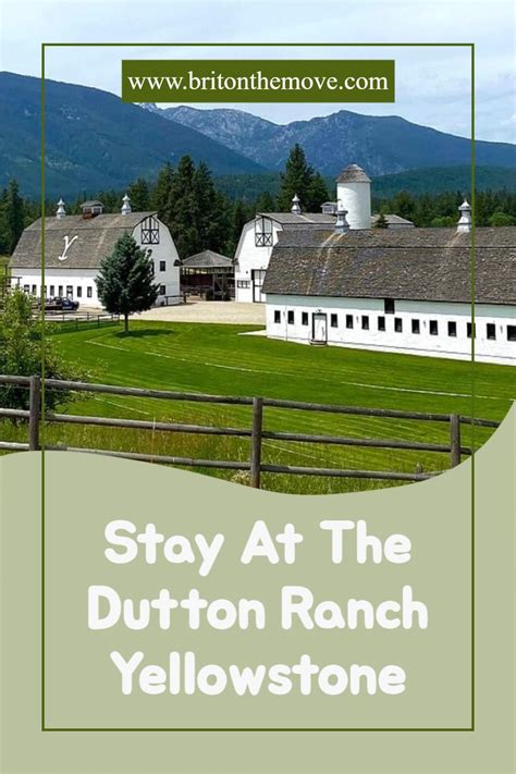 A Farm With The Words Stay At The Button Ranch Yellowstone On It S Cover