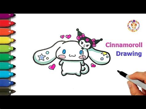 How To Draw Cinnamoroll Cute Cinnamoroll And Kuromi Drawing Easy Step