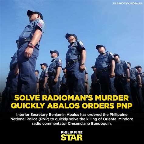 The Philippine Star On Twitter Abalos Said He Directed PNP Chief Gen