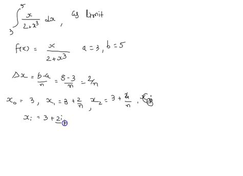 solved express the integral as a limit of riemann sums do not evaluate the limit use the