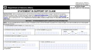 VA Form 21 4138 Fillable PDF Examples VA Form