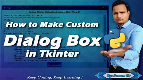 How To Make Custom Dialogbox In Tkinter Useful For All Tkinter Apps