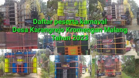 SUASANA PESERTA DI GARIS START KARNAVAL KARANGREJO KROMENGAN MALANG