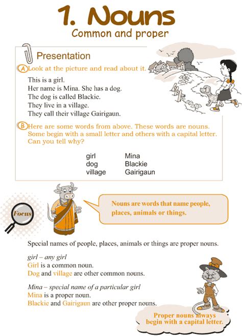 Grammar Grade 3 Grammar Lesson 1 Nouns Common And Proper