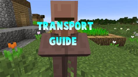 How To Transport Villagers In Minecraft Bedrock Youtube