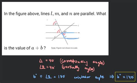 In The Figure Above Lines L M And N Are Parallel Whatis The Value Of