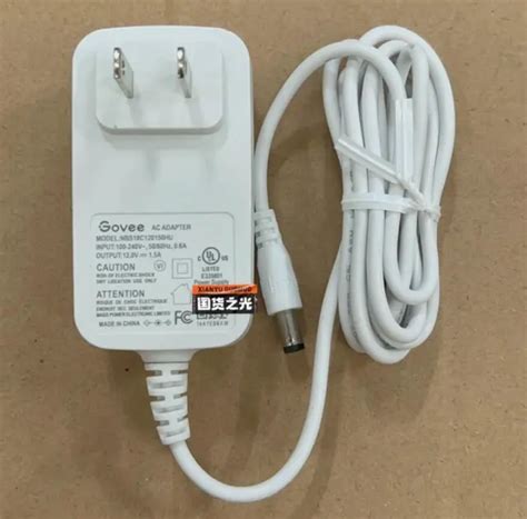 12V1 5A GENUINE GOVEE NBS18C120150HU AC Adapter For LED Strip Light 5 5