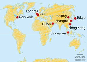 D Crypter Imagen Carte Des Grandes M Tropoles Mondiales Fr