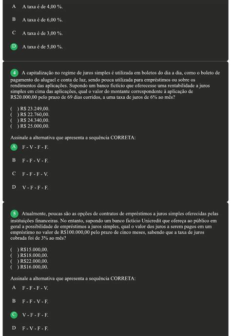 Engenharia Econômica e Finanças AV1 Engenharia das Finanças