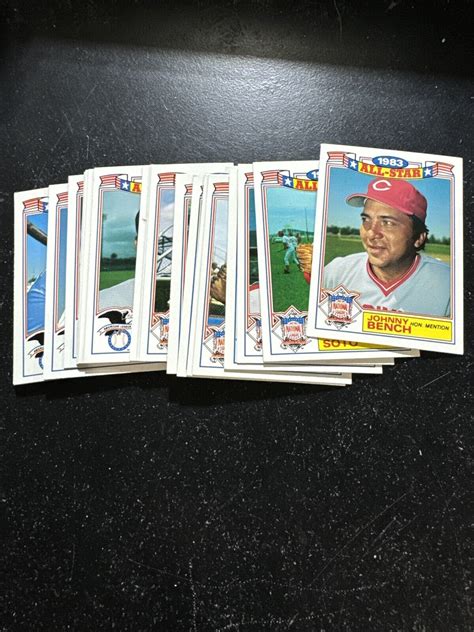 1984 Topps Baseball 1983 All Star Game Commemorative Set 1 22 EBay