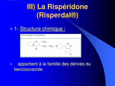 PPT La Rispéridone dans le traitement de la schizophrénie PowerPoint