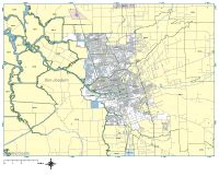 Editable Stockton Zip Code Map Poster Size Illustrator Pdf