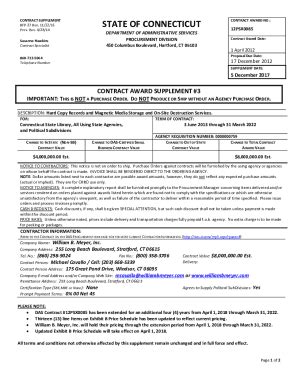 Fillable Online CONTRACT SUPPLEMENT RFP 37 Rev 11 22 16 STATE OF