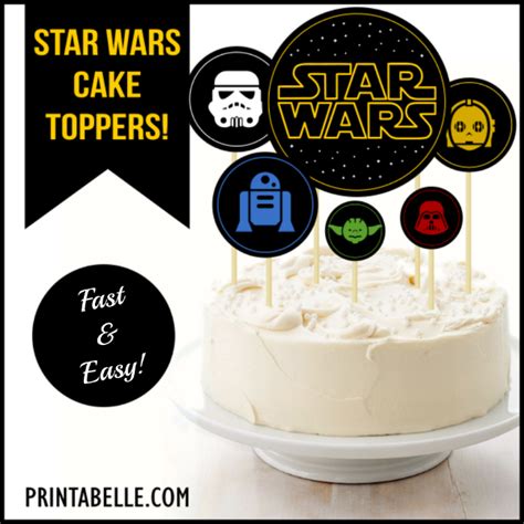 Star Wars Cake Topper Printabelle