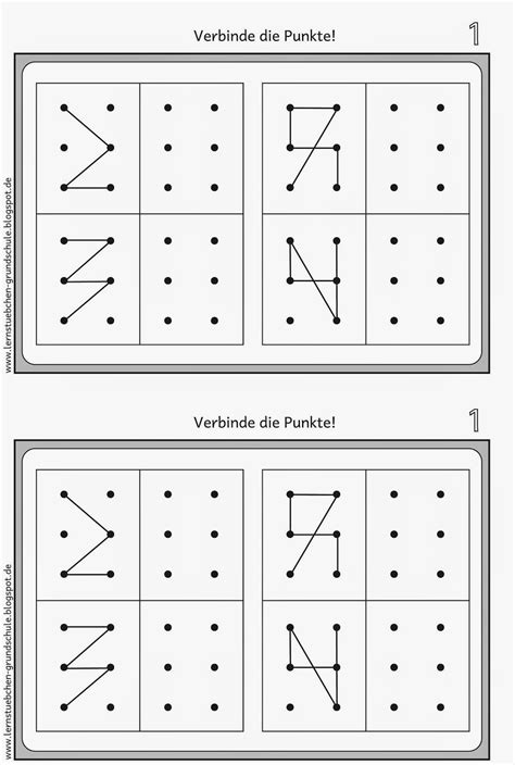 Lernstübchen Punkte verbinden 1
