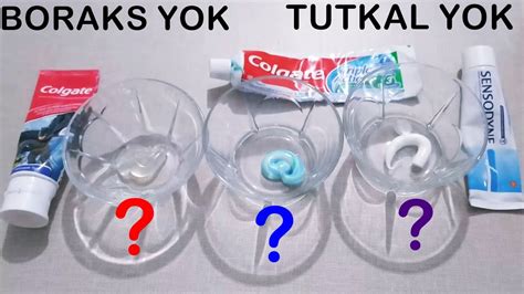 5 DAKİKADA SLİME TEST ŞEKER Colgate Diş MAcunu ile Slime NAsıl yapılır