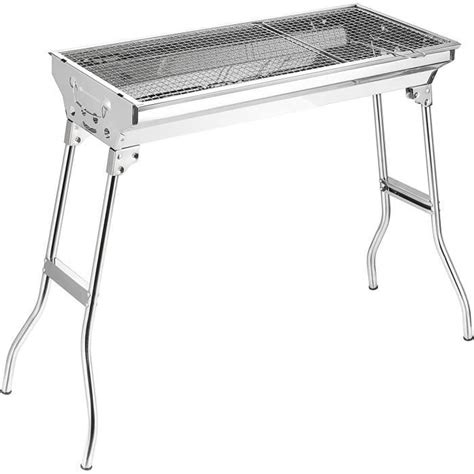 Barbecue Au Charbon Portable Pliable Inox BBQ Grille Pour Pique Niques