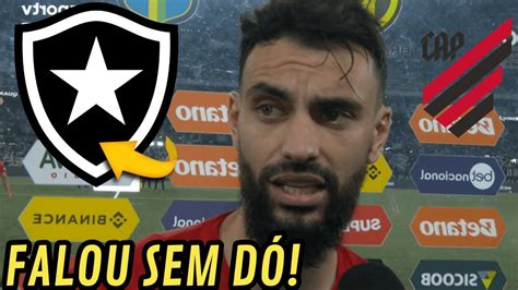 OLHA O QUE ATACANTE DO ATHLETICO FALOU APÓS EMPATE O BOTAFOGO