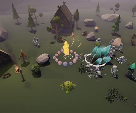 artstation unity template tower defense game game assets