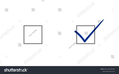 checked blank uncheck checkbox check box stock vector royalty free 2063740397 shutterstock