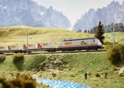 Minitrix Spur N Digital Startpackung schweizer Güterzug Re 460 SOUND
