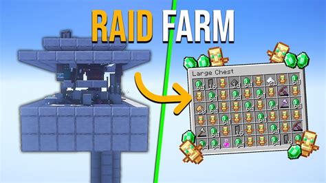 Minecraft Best Raid Farm New Update Emeralds P H Youtube