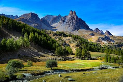 Free Photo High Mountains And Hills Covered With Forests