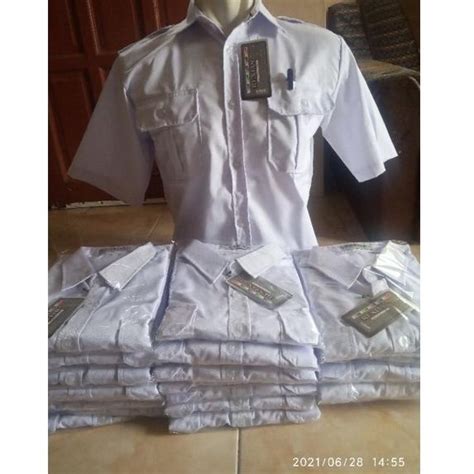 Jual KODE X4216 Baju Dinas Pria Seragam Pns Pria Putih Baju Kerja