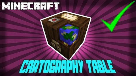 MINECRAFT How To Make A Cartography Table 1 14 YouTube