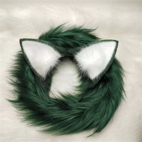 Cosplay Cat Ears Tail Kit Cosplay Headdress Hairband Genshin Impact Xiao Cat Ears Costume