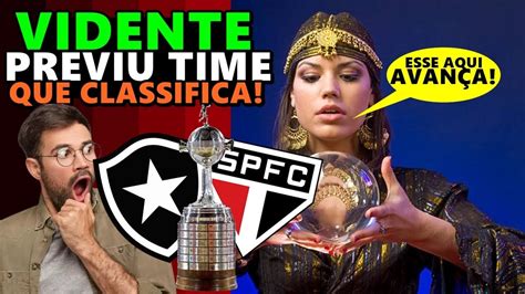 VIDENTE previu quem se CLASSIFICA entre BOTAFOGO X SÃO PAULO pela