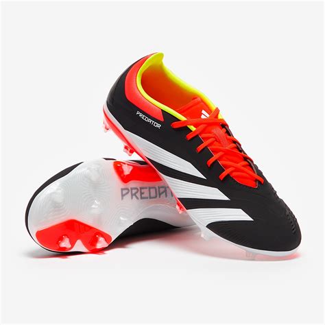 Adidas Predator Elite FG Pour Enfant Noir Blanc Rouge Solaire