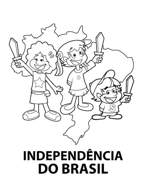 Desenhos De Independ Ncia Do Brasil Para Colorir E Imprimir