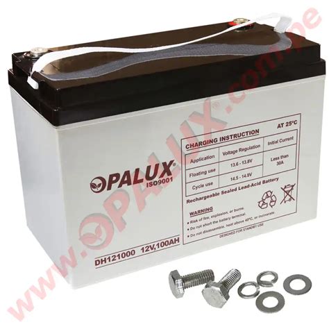 Batería 12V 100AH Opalux Nueva 100 original tipo seca de ácido de