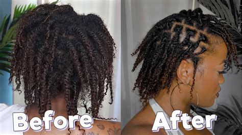 Starter Locs First Retwist At Home Palm Roll Method Two Strand