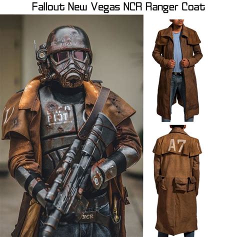 Fallout New Vegas NCR Veteran Ranger Duster Coat Fallout Cosplay