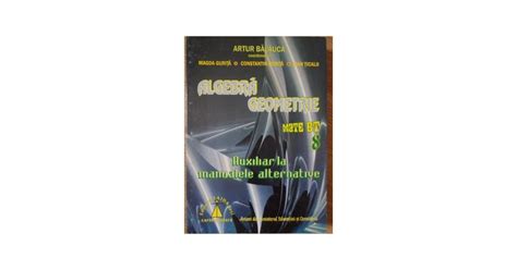 Algebra Geometrie Auxiliar La Manualele Alternative Clasa A Viii A