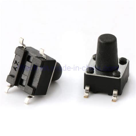 Hot Sales 6 6 12 12 SMD DIP Type Pushbutton Tactile Switch Micro
