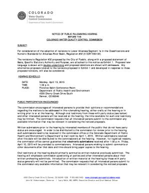 Fillable Online Sos State Co Classifications And Numeric Standards For