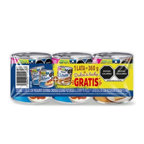 Pack La Lechera 2 Latas De 375 G C U 1 Lata Lechera Dulce De Leche