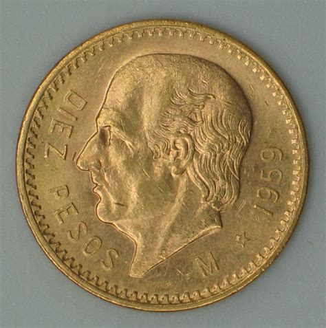 delgrey edle Metalle Münzen 10 Pesos Diez Pesos 1959 Mexiko