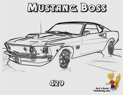 Ausmalbilder Ford Mustang Malvorlagen